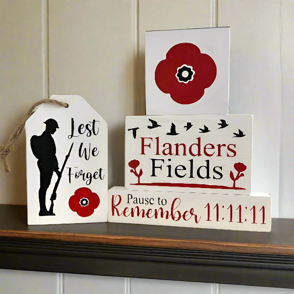 Remembrance Day Themed Tiered Tray DIY Kit, Adult Craft DIY Kit ...