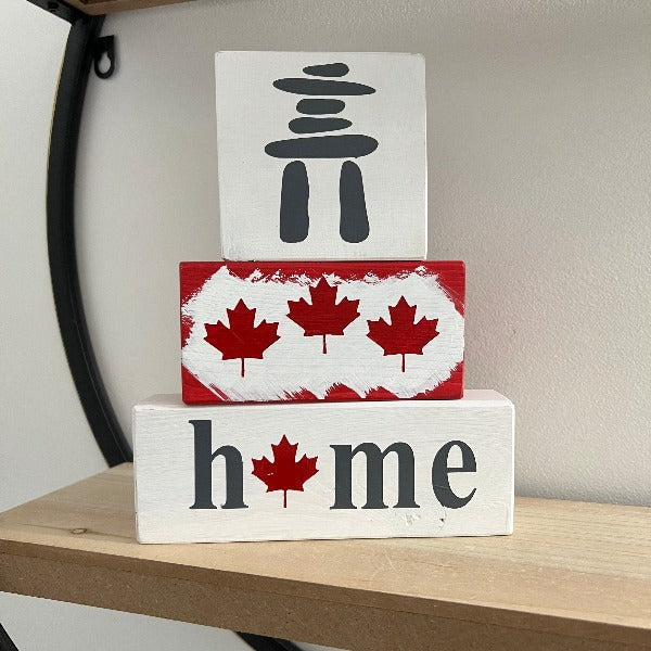 Rustic Stacking Blocks with Wood Tag DIY Kit, Home Decor, Canada ...