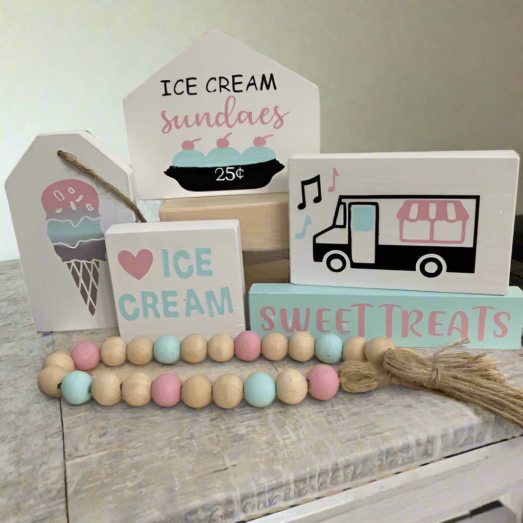 Ice Cream Themed Tiered Tray DIY Kit – YouCanDoItDIYKits