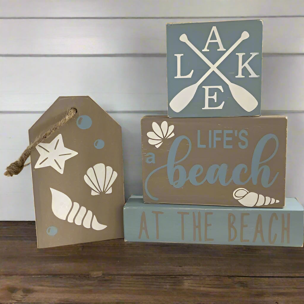 Lake Themed Tiered Tray DIY Kit, Home Decor – YouCanDoItDIYKits